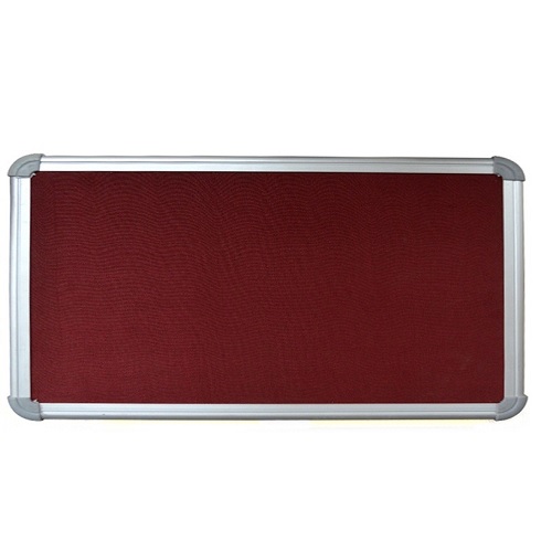 Stallion Maroon Pin Up Soft Notice Board, Size: 1.5 ft X 2 ft