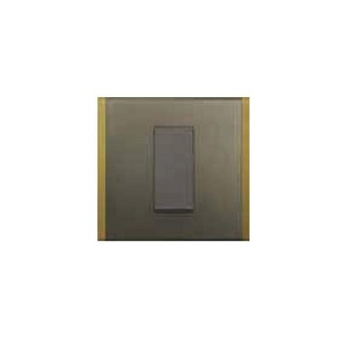Crabtree Amare Plate Cover Grey with Golden Trim Horizontal Front Plate ...